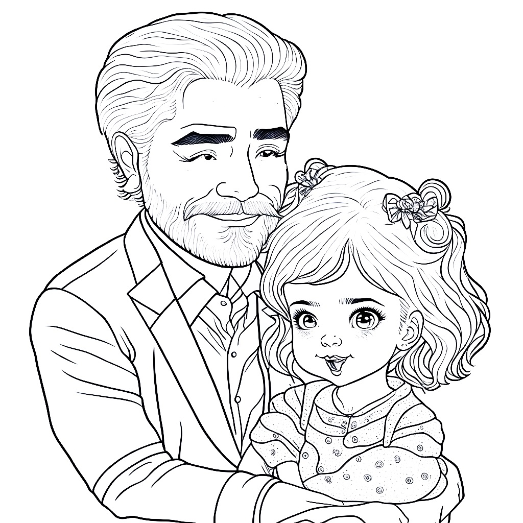 Animations A2z Fathers And Daughters Coloring Pages