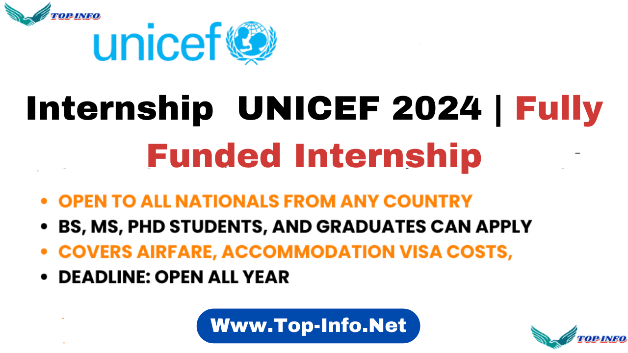 Internship Unicef 2024 Fully Funded Internship