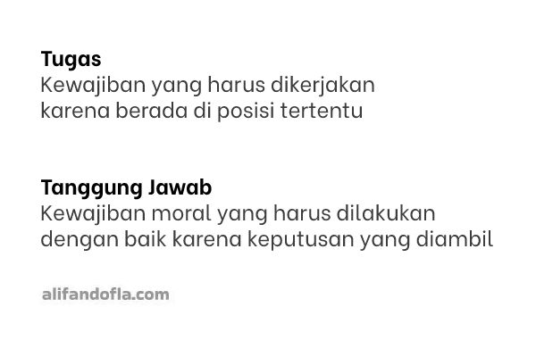 Perbedaan Tugas Dan Tanggung Jawab Beserta Contoh Dalam Kehidupan