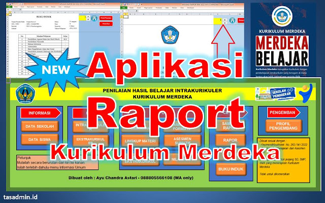 Aplikasi Raport Kurikulum Merdeka Sd Smp Smasmk Versi Excel