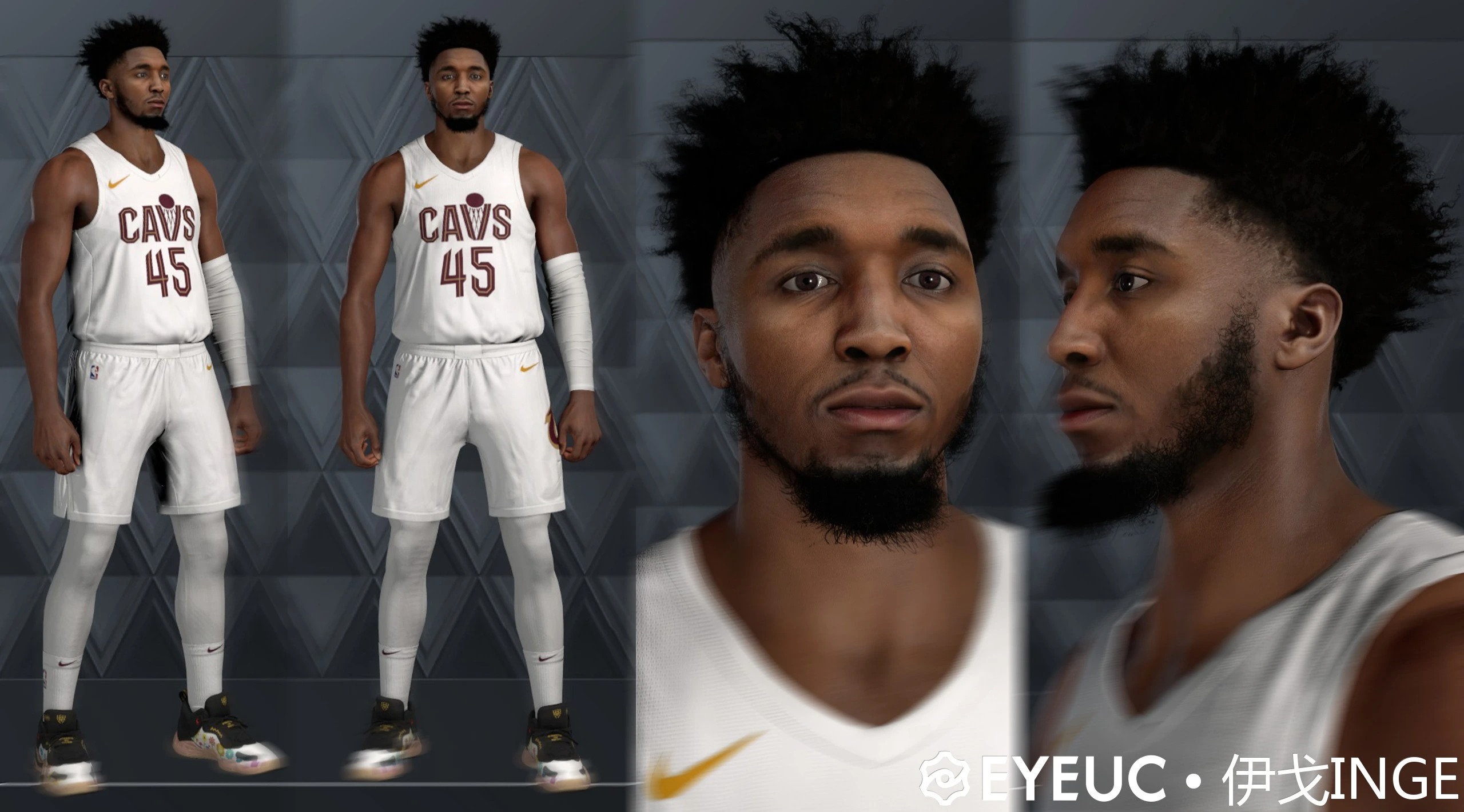 Nba 2k23 Donovan Mitchell Cyberface And Body Update By Igo Inge