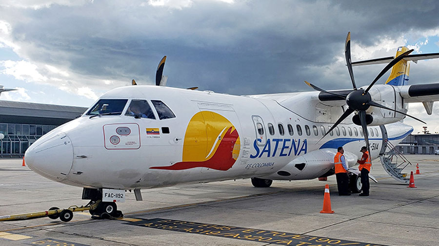 Arribó El Primer Vuelo Bogotá Valencia De La Aerolínea Satena