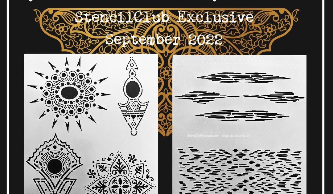 Stencilgirl Talk Introducing Boho Chic Your September 2022 Stencil