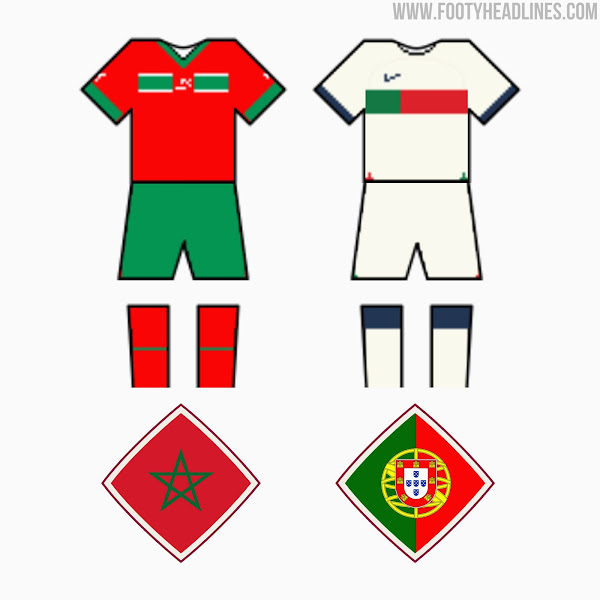 All 2022 World Cup Quarter Finals Kit Matchups Revealed Footy Headlines