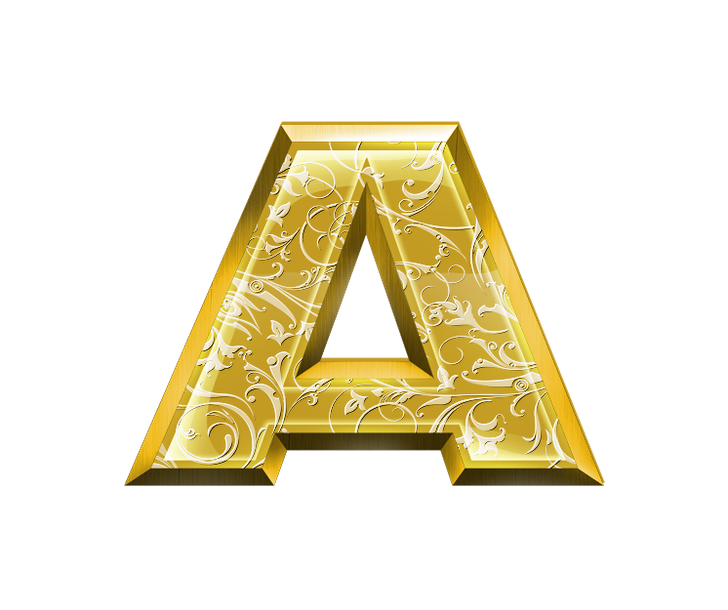 Alfabeto Decorativo Alfabeto Ouro 3 Png Letras Maiúsculas