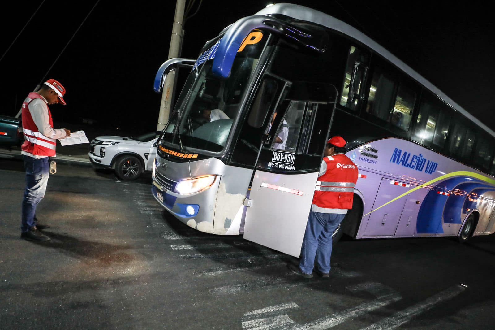 Sutran DesplegÓ Operativo Inopinado En CaÑete Para Fiscalizar A Buses