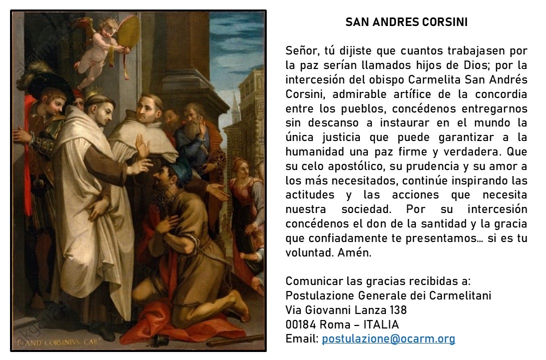 Santidad Carmelitana Cuando Los Santos Son Amigos Andres Corsini Santo