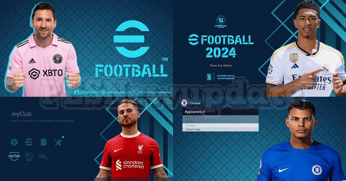 Pes 2021 Menu Efootball 2024 Navy Blue By Pesnewupdate ~ Pesnewupdate