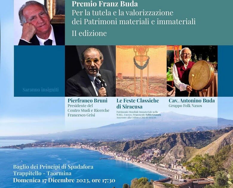 A Pierfranco Bruni Il Premio Franz Buda A Taormina Riconoscimento Per