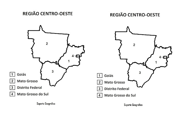 2 Atividades Com Mapas Sobre A RegiÃo Centro Oeste Modelo 1