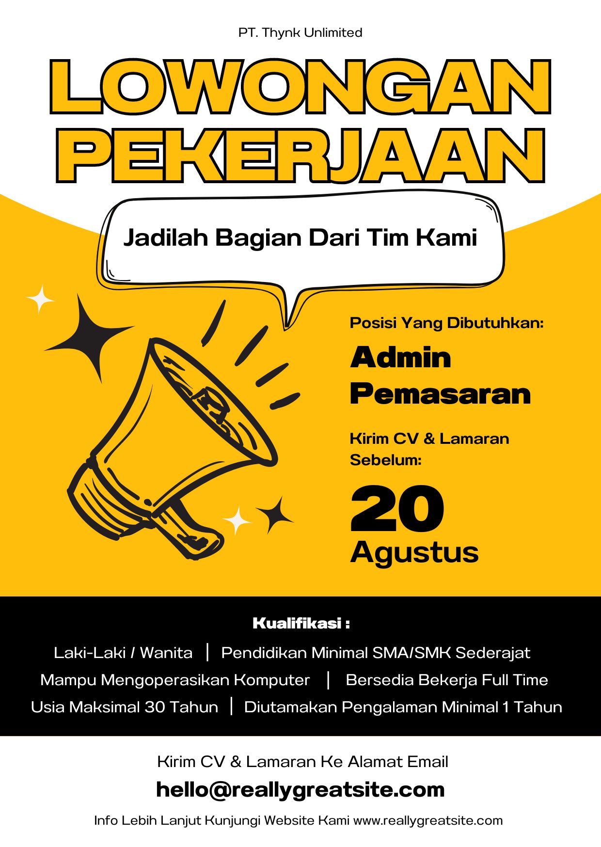 15 Contoh Iklan Lowongan Pekerjaan Lengkap Dengan Cara Pembuatannya