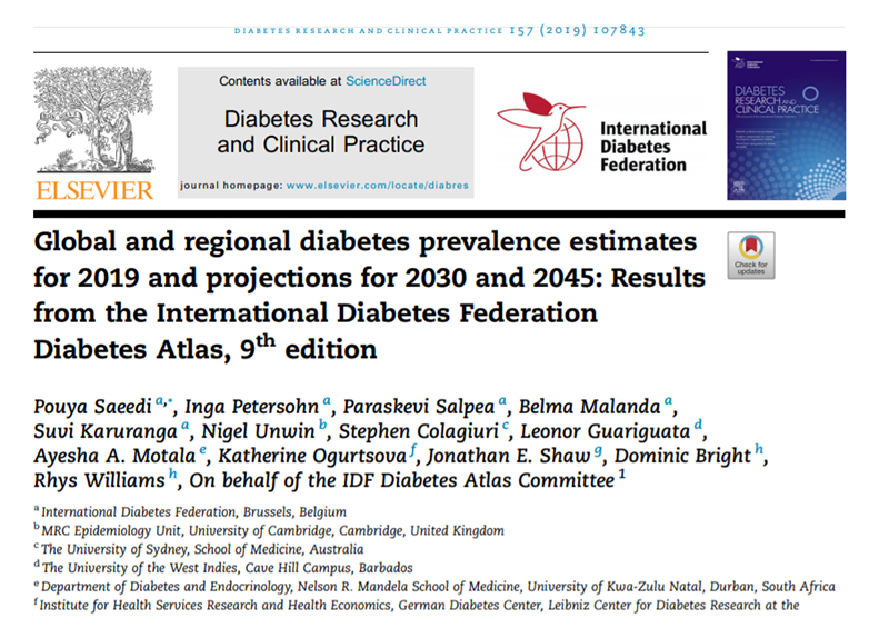 Redgedaps La 9º Edición Del Atlas De La International Diabetes