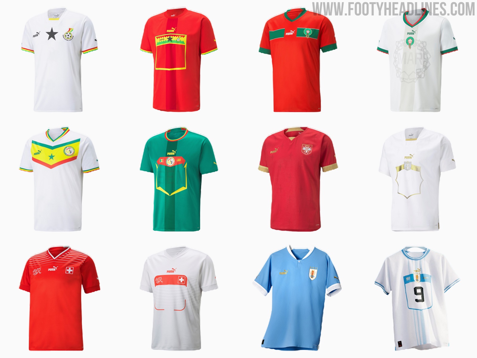 All Puma 2022 World Cup Kits Released Footy Headlines