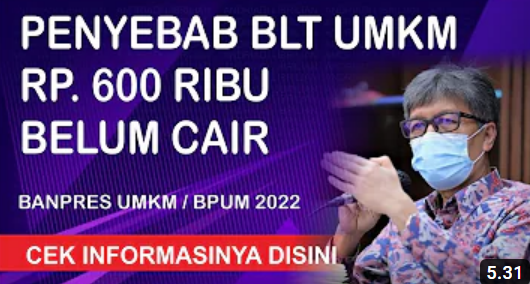 Blt Umkm Batal Cair 2022 Ini Penjelasan Kemenkopukm Dan Syarat Terima