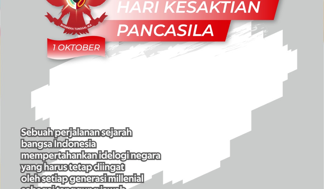 Kumpulan Link Twibbon Merah Putih Hari Kesaktian Pancasila 1 Oktober