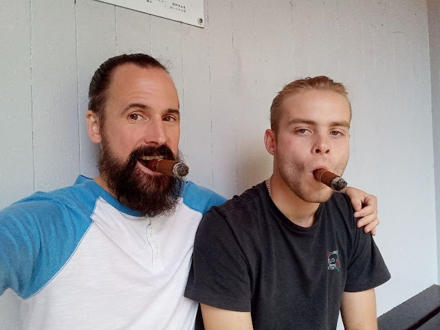 Cigar Smoking Hunks Cigar Smoking Dad And His Son