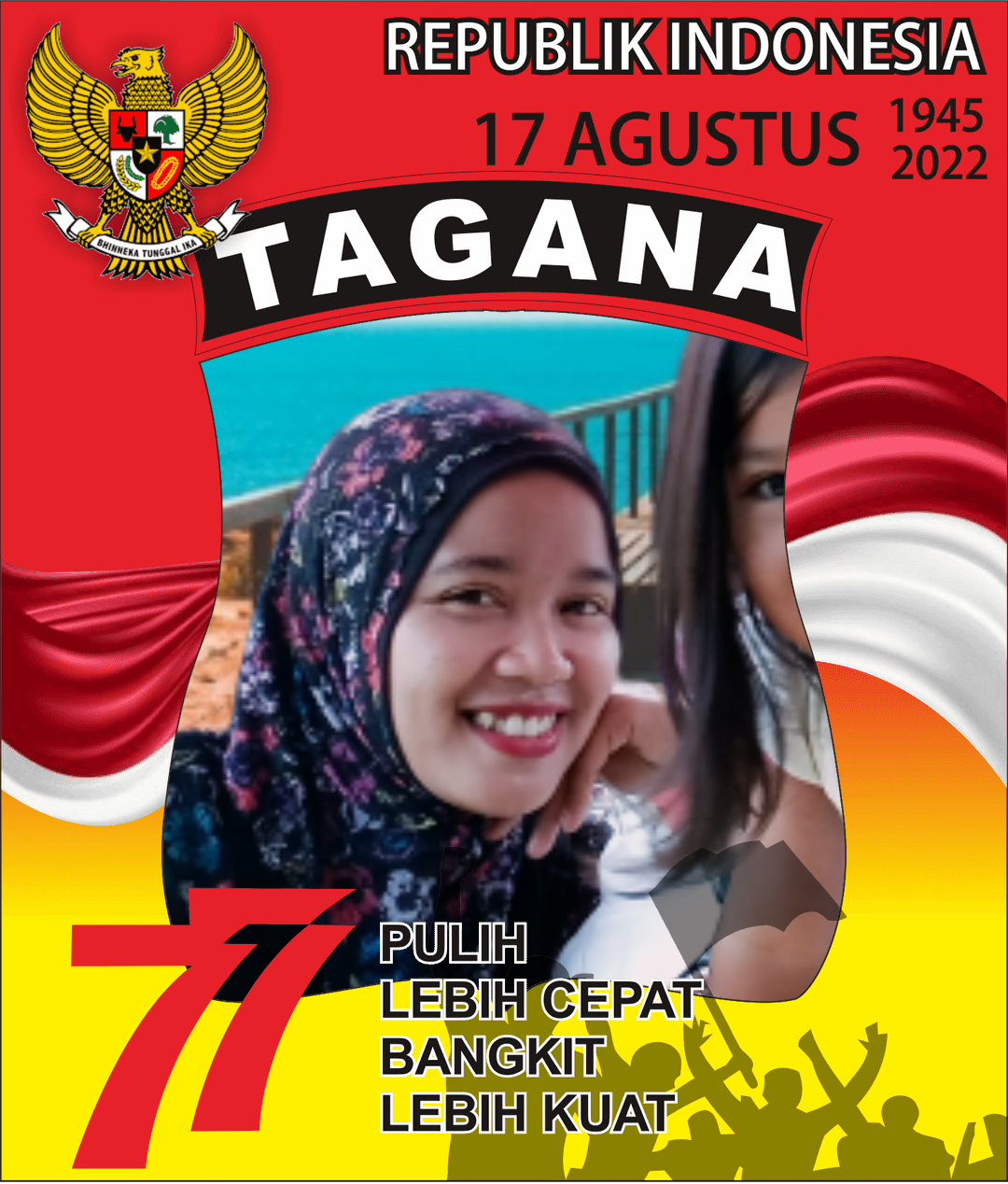 Link Twibbon Hut Ri Ke 77 Bersama Tagana 2022 Design Aestethic