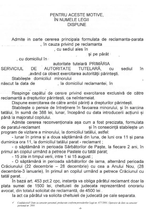 Custodie Comună Arpcc Sentinta Civila Problemele Programului De Vizita