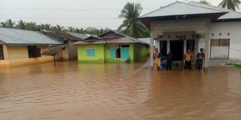 Puluhan Rumah Warga Dan Lahan Pertanian Di Pohuwato Terendam Oleh