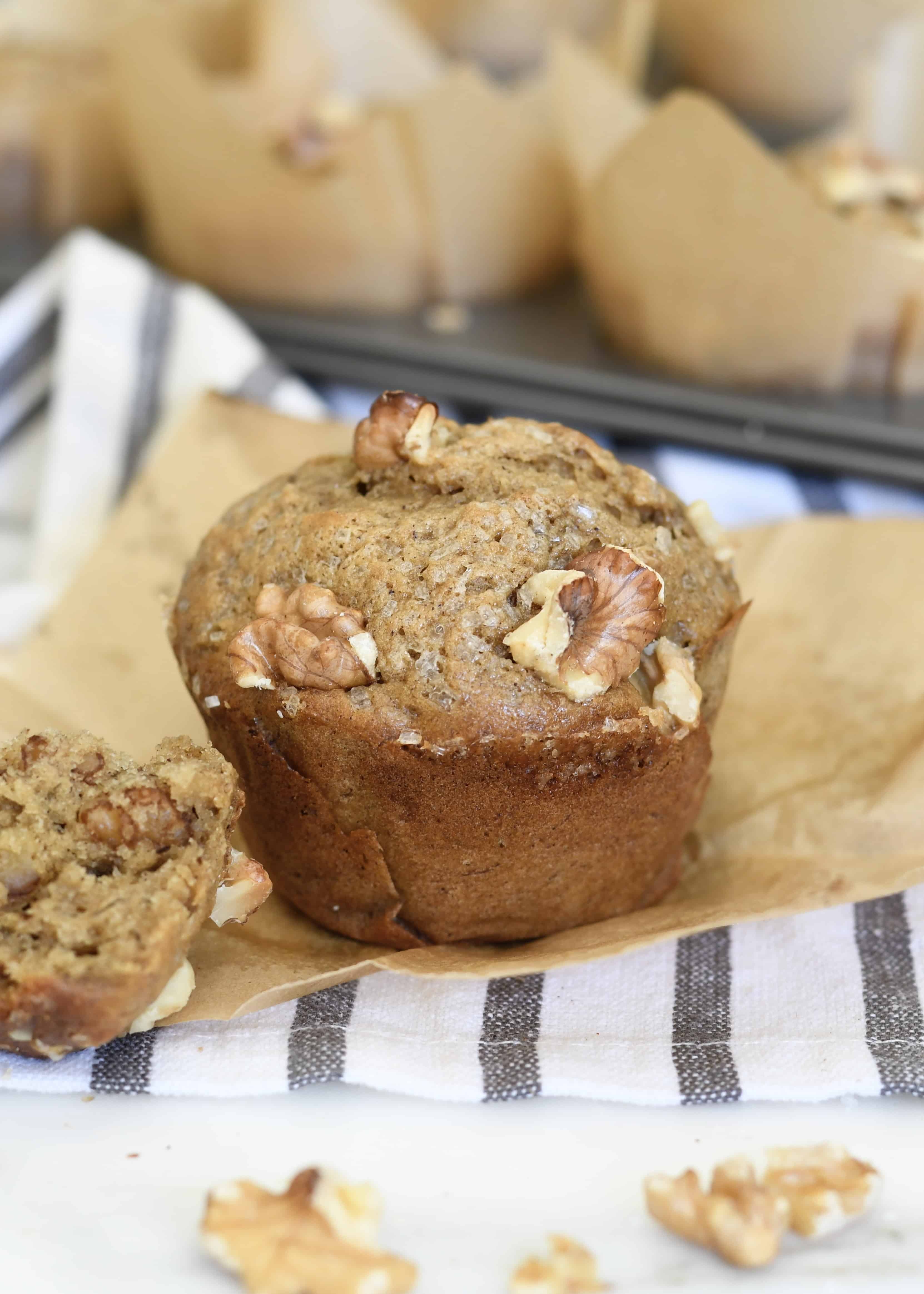 Cooking With Manuela Easy Moist And Buttery Banana Nut Muffins Recipe