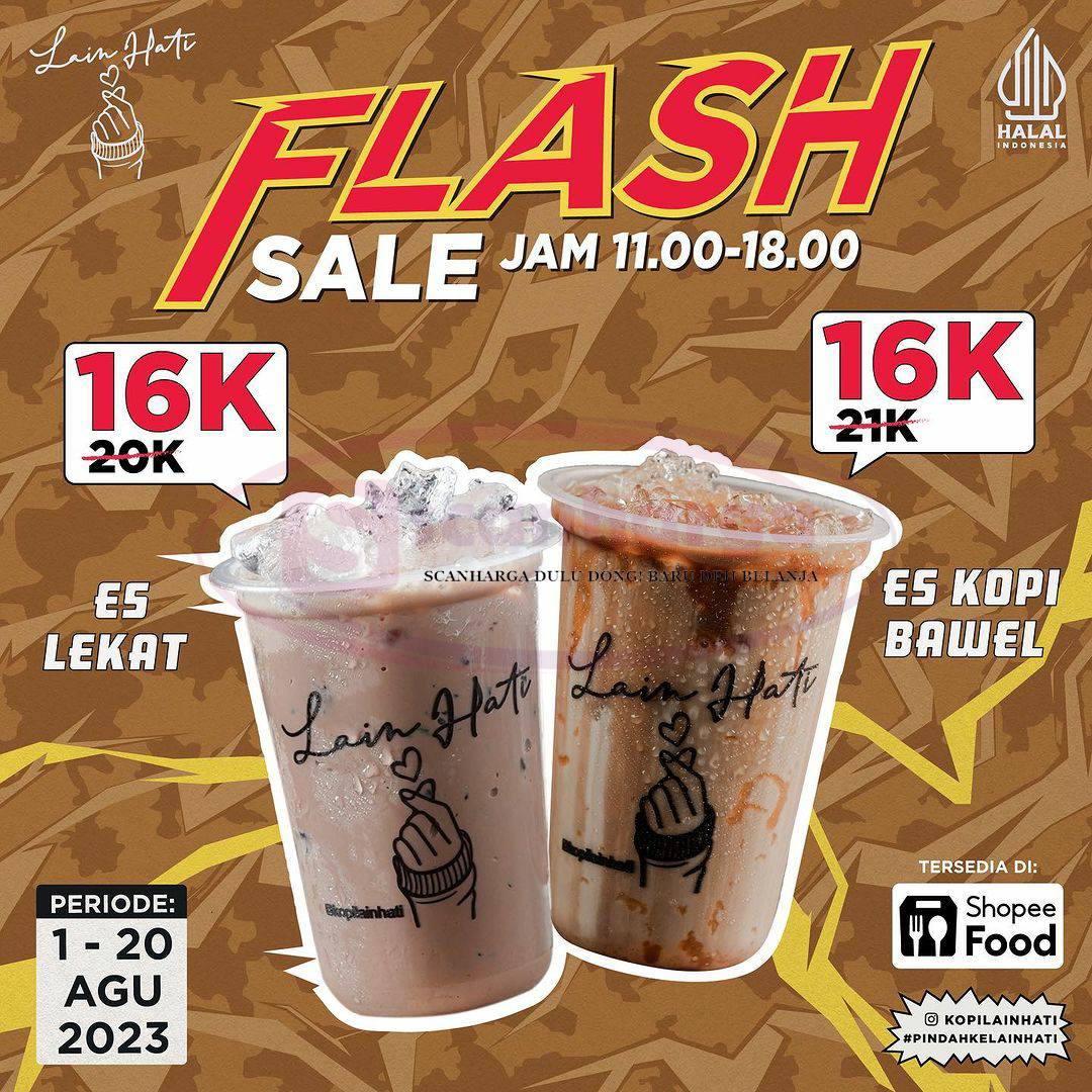 Promo Kopi Lain Hati Shopeefood Flash Sale Scanharga