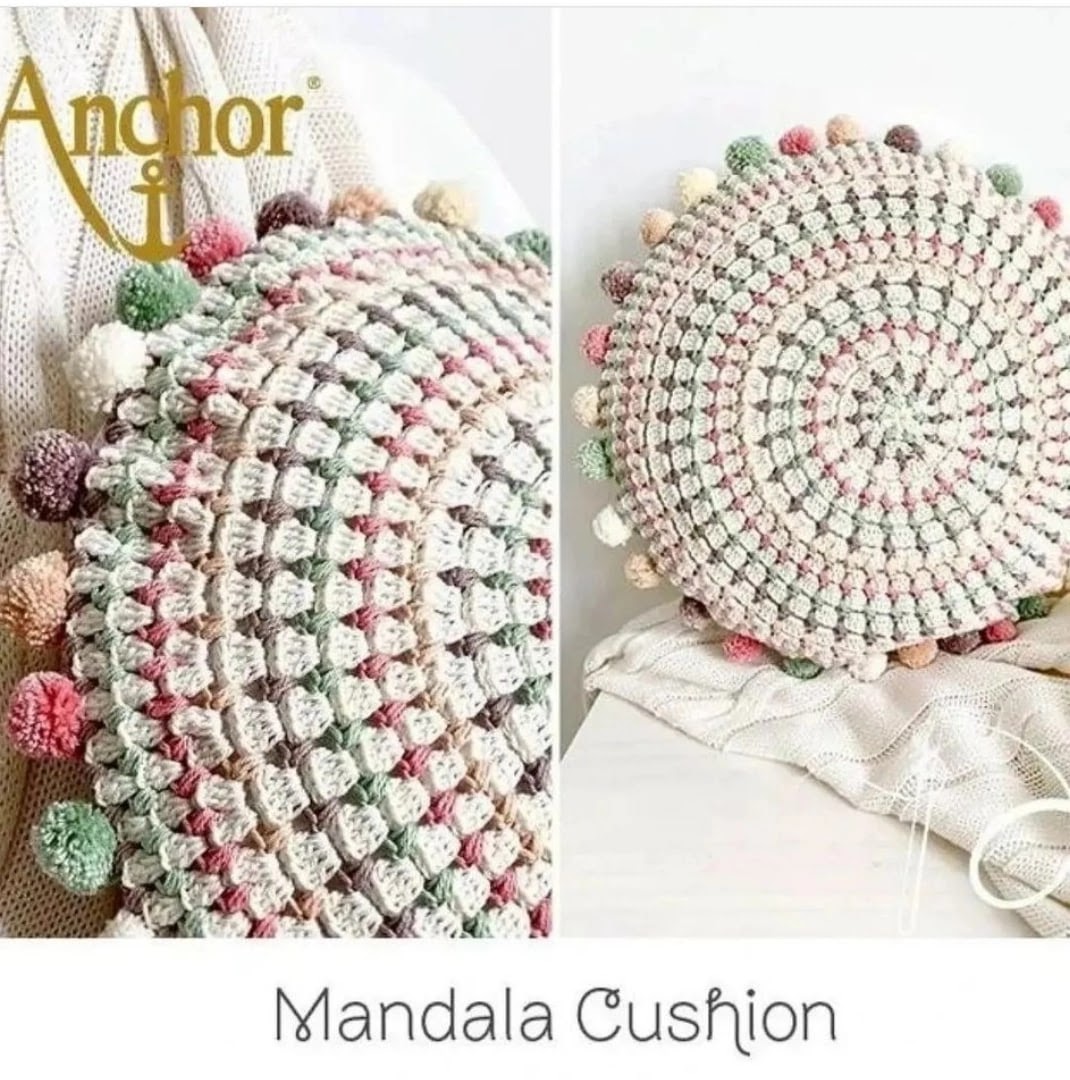 Crochet And Arts Crochet Round Pillow