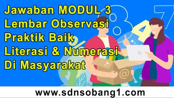 Jawaban Lembar Observasi Praktik Baik Literasi Dan Numerasi Sdn Sobang 1