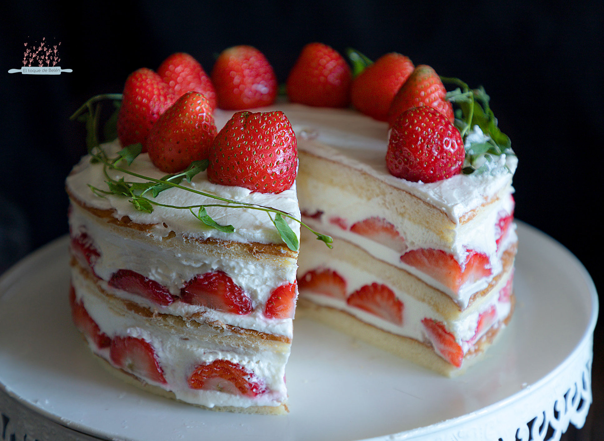 Tarta De Queso Y Fresas El Toque De Belén