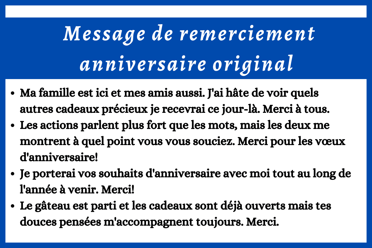 Découvrir 82 Imagen Formule De Remerciement Pour Anniversaire Fr