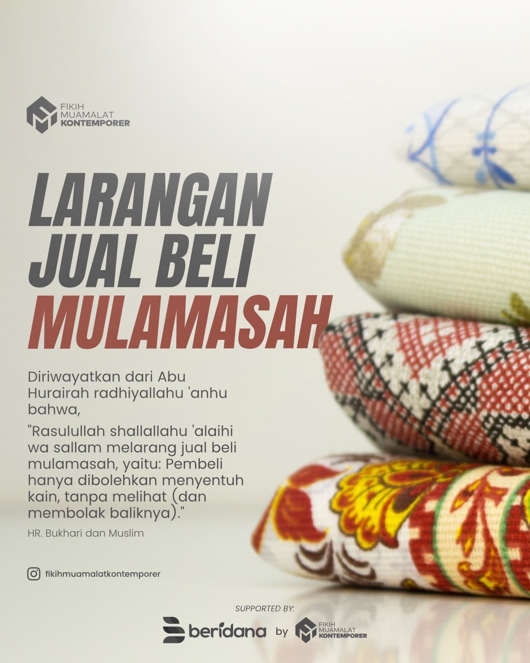 Foto Dakwah Larangan Jual Beli Mulamasah