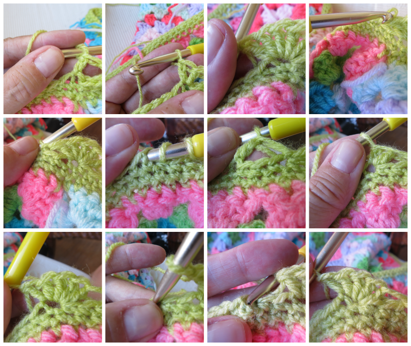 Cubrecama Con Grannys Al Crochet