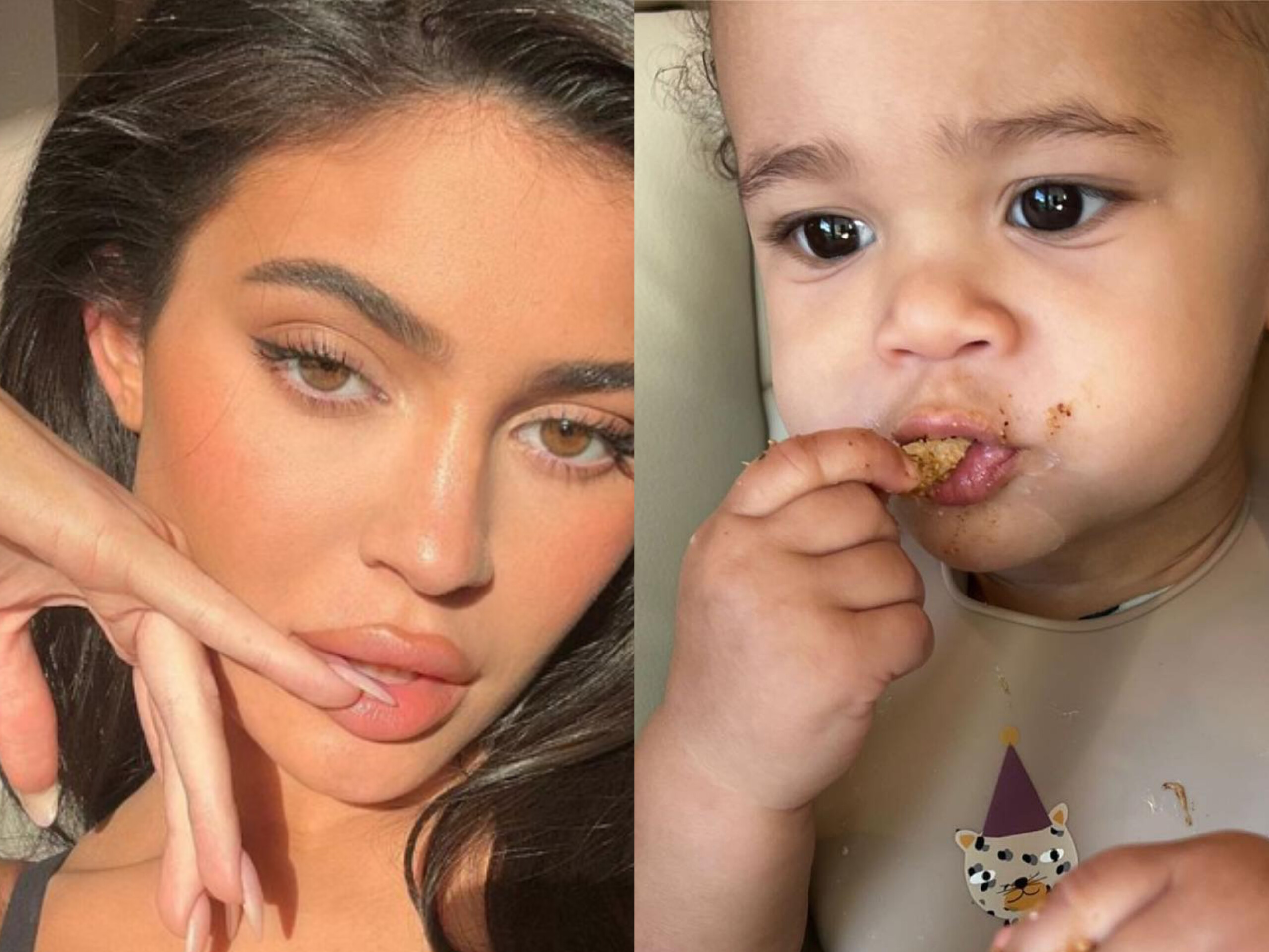 Kylie Jenner Shares Son Aires Rare Full Photo Enjoying Food All The