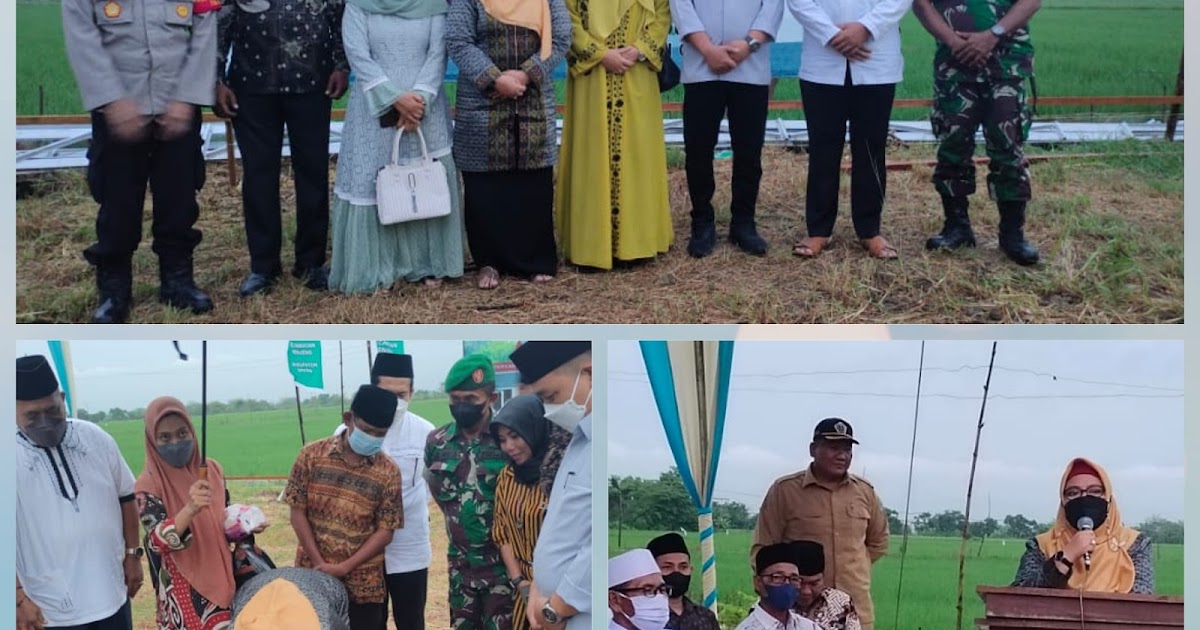 Penuh Semangat Wakil Bupati Gresik Aminatun Habibah Hadiri Peletakan