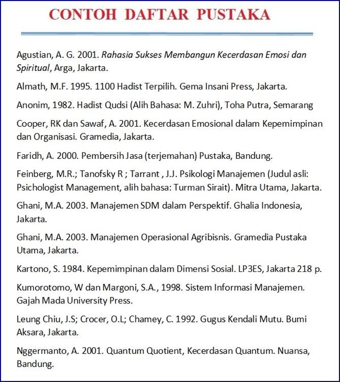 Cara Membuat Daftar Pustaka Dari Buku Yang Paling Benar