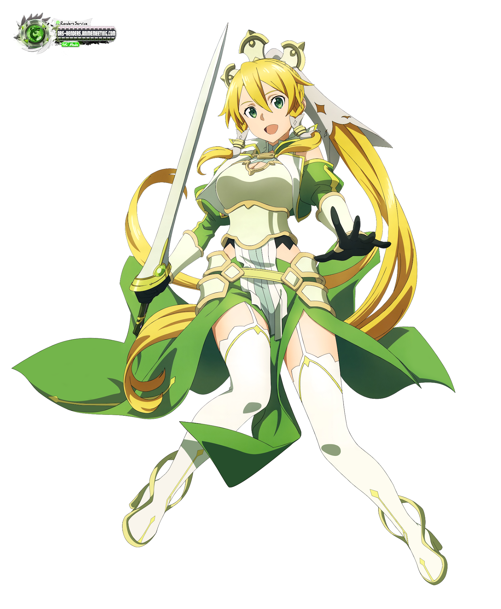 Sword Art Onlineleafa Terraria Kakoiii Pose Hd Render