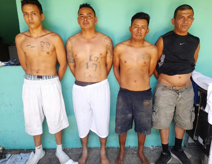 El Salvador Capturan A 8 Pandilleros Que Delinquían En Diferentes