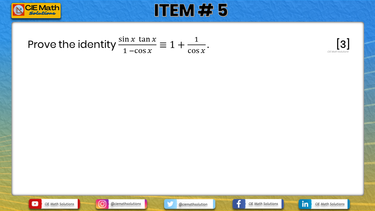 Cambridge As Level Mathematics 9709 Pure Mathematics 1 Past Paper