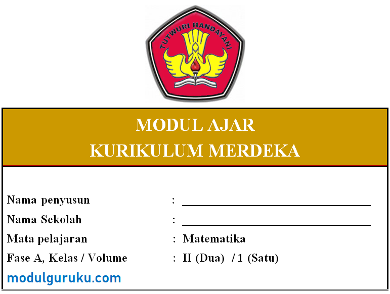 Modul Ajar Matematika Kelas 2 Sd Fase A Kurikulum Merdeka Modul Guruku