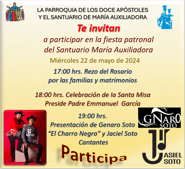 Mi Parroquia De Los Doce ApÓstoles Participa En La Fiesta Patronal