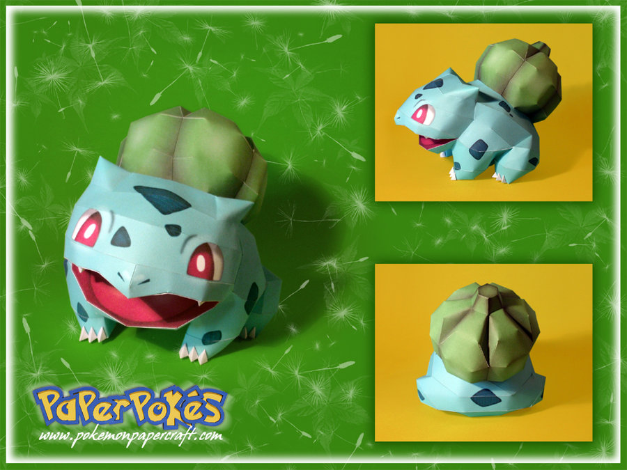 Paperpokés Pokémon Papercraft Bulbasaur