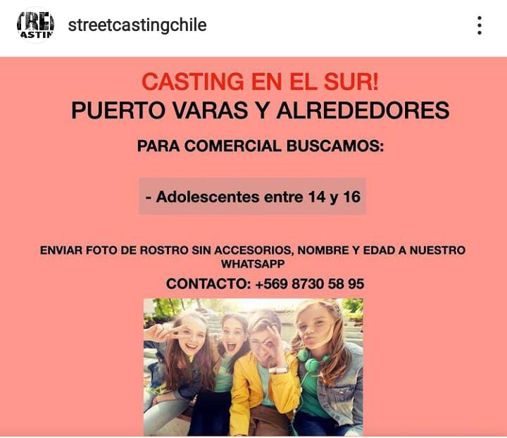 Casting En El Sur De Chile Puerto Varas Y Alrededores Se Buscan