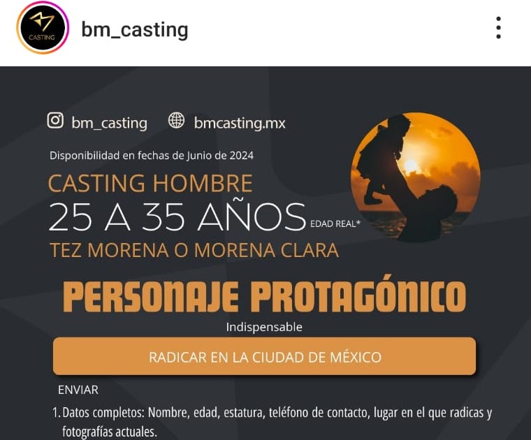 Casting En Mexico Se Busca Hombre De 25 A 35 Años Para Personaje