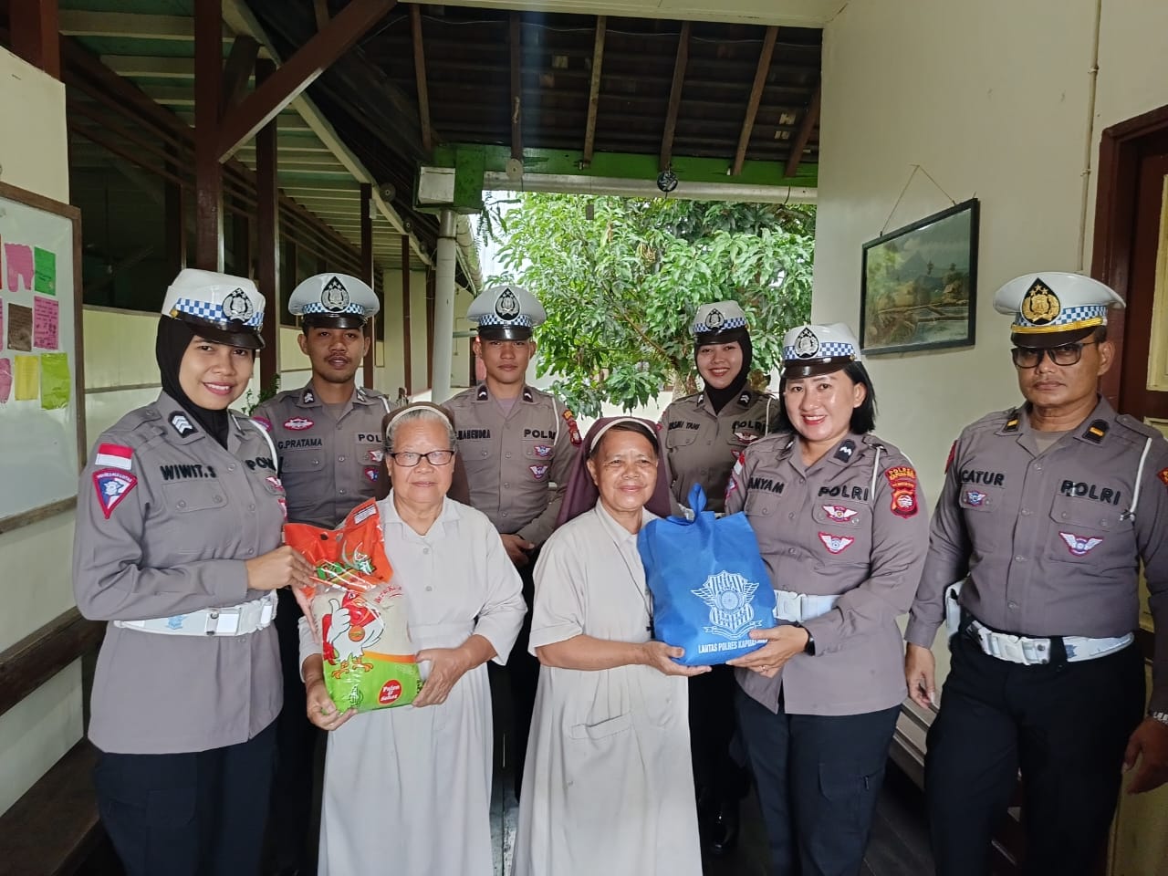 Jelang Peringatan Hari Bhayangkara Ke 77 Sat Lantas Polres Kapuas Hulu