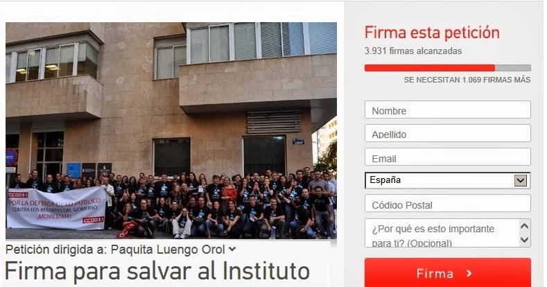 Jóvenes Investigadores Y Precarios Ccoo ¡firma Para Salvar El Itc