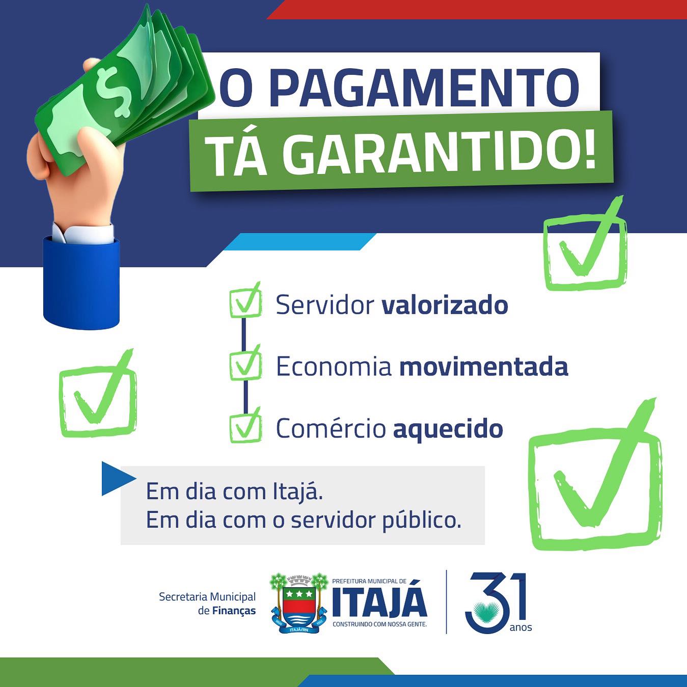 Coelho Fatos E Notícias Prefeitura Efetua Pagamento De Servidores De Itajá