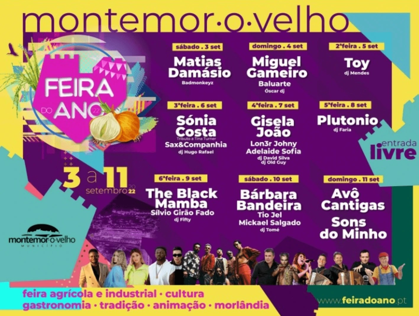 Cartaz Feira Do Ano 2023 Montemor O Velho Programa Ana Malhoa