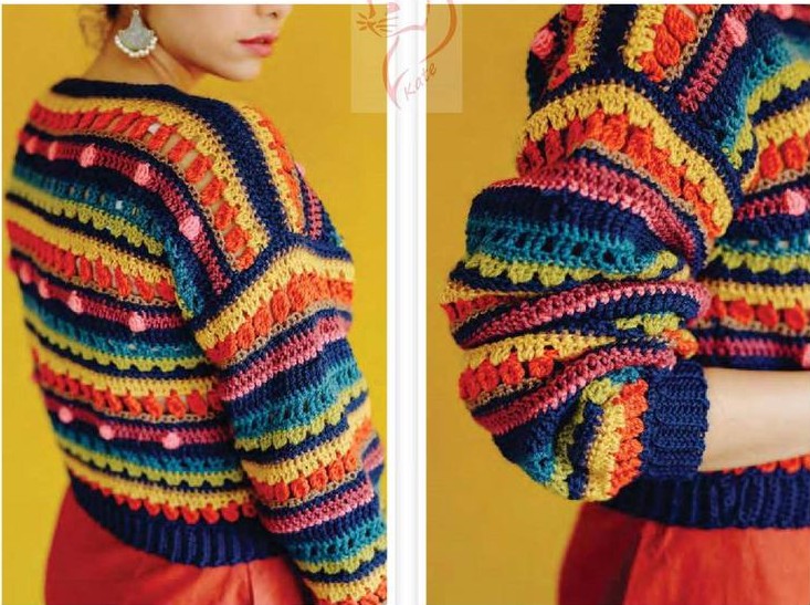 Eclectic Jumper Crochet ♥ Pattern Free Crochet Patterns
