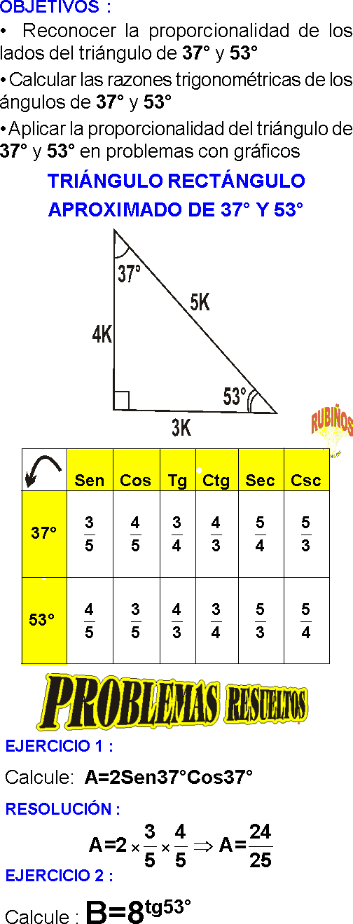 Razones TrigonomÉtricas De Ángulos Notables Ejercicios Resueltos Pdf