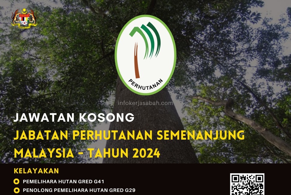 Jawatan Kosong Jabatan Perhutanan Semenanjung Malaysia 2024 Jawatan