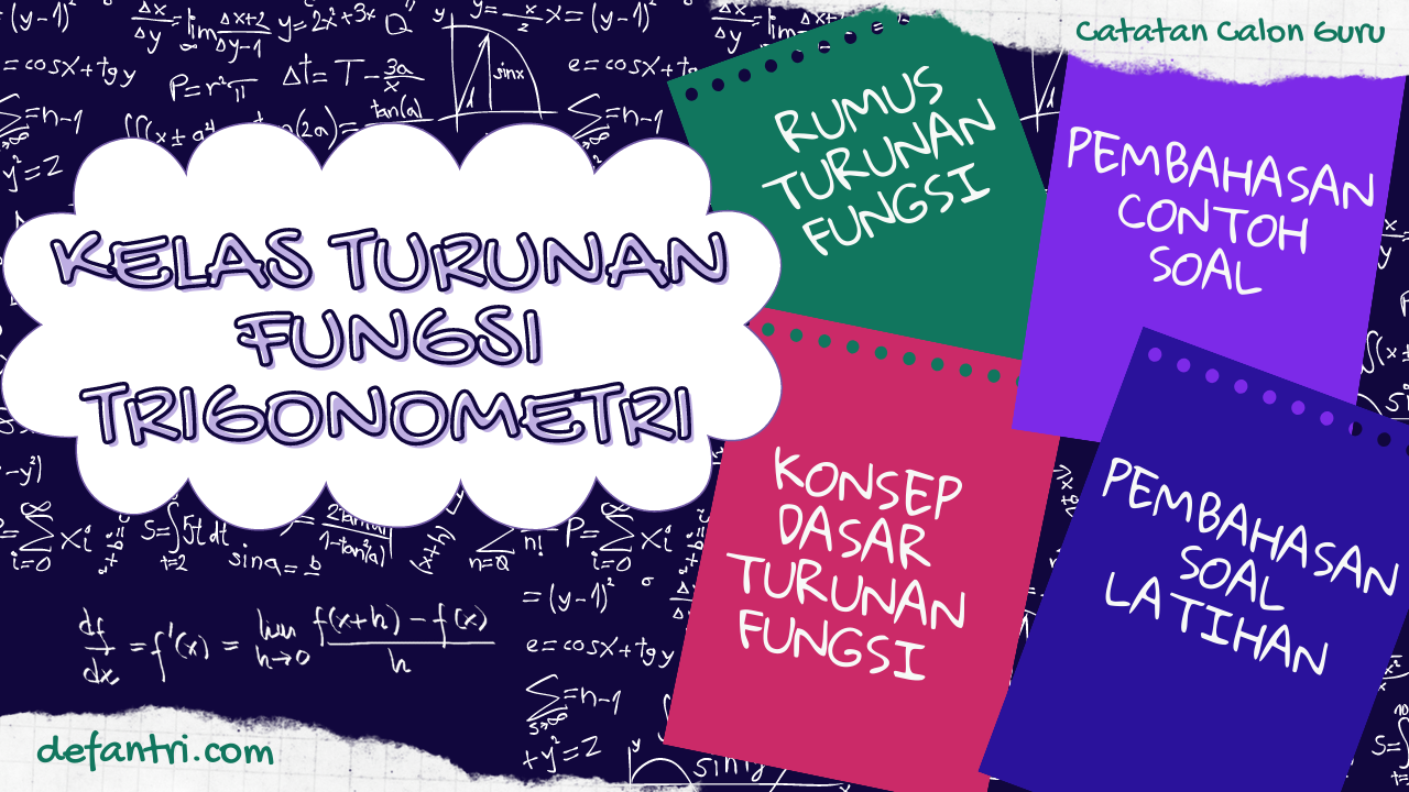 Turunan Fungsi Trigonometri Dan Pembahasan Soal Latihan